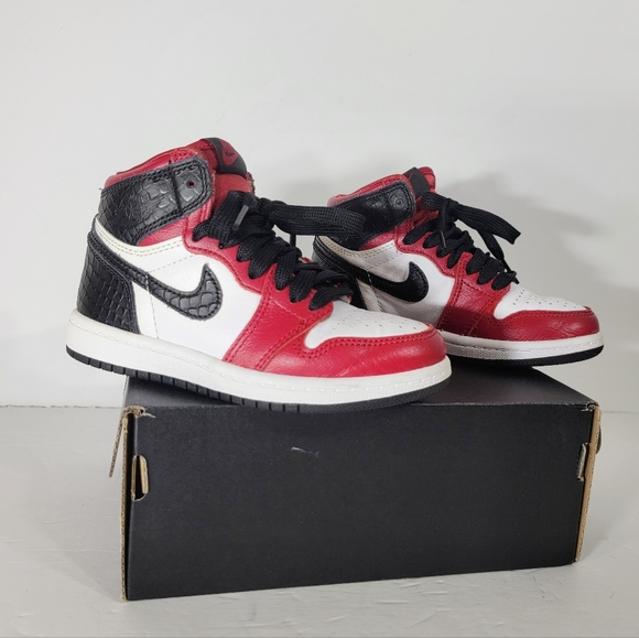 Jordan | Shoes | Nike Air Jordan Retro High Og Satin Snake Red White ...